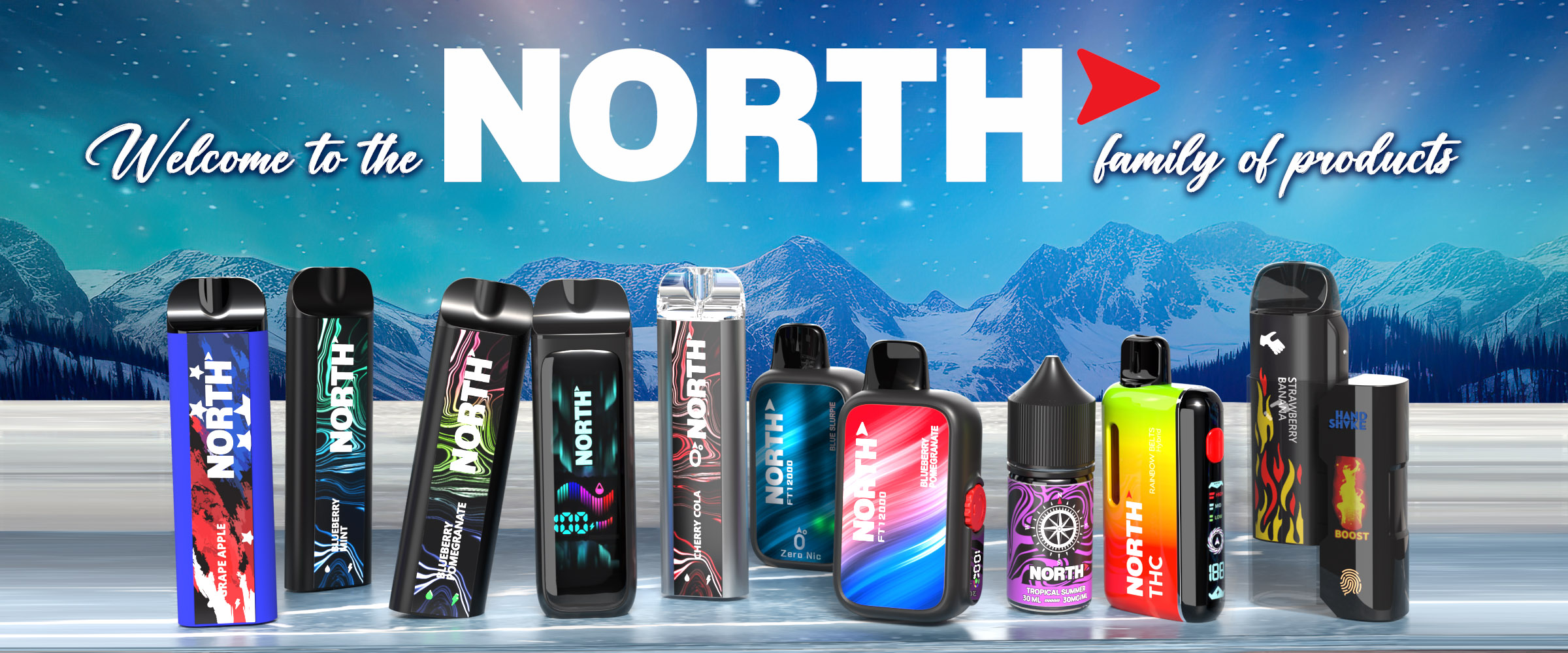 North Vape | Rechargeable, Disposable Vape With Over 40 flavors!